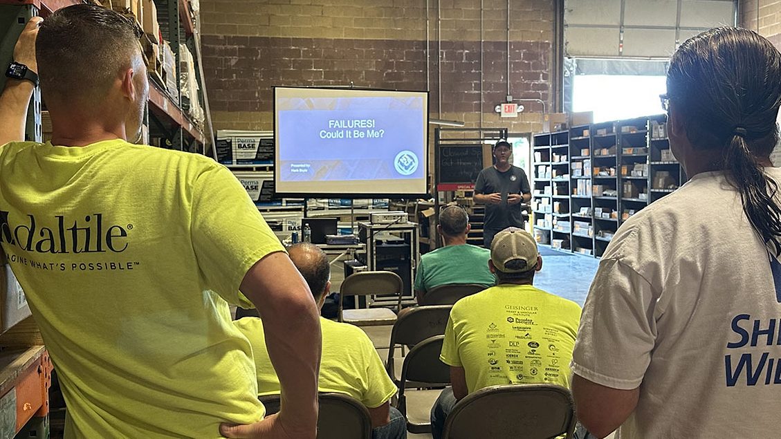 NTCA Workshop, Daltile, Scranton, PA: Failures – Could it be me ...